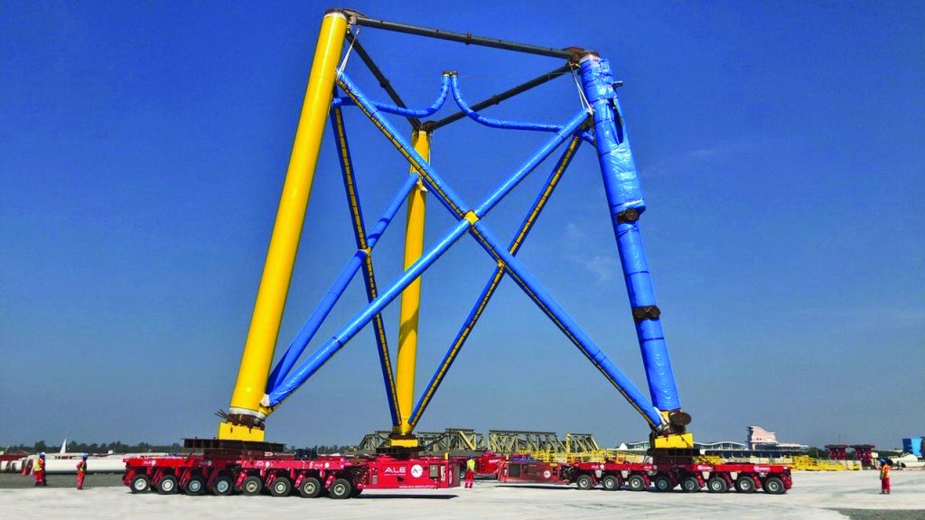 Mammoet transports offshore wind jackets for assembly | Wind Systems ...